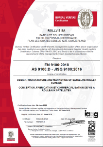 Planetary & High Precision Roller Screws Manufacturer | Rollvis SA