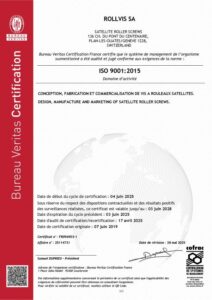 Planetary & High Precision Roller Screws Manufacturer | Rollvis SA